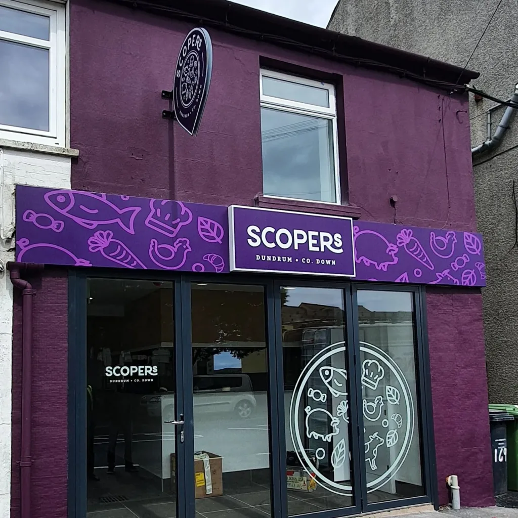 Shopfront Signage Four Winds & Northern Ireland - South Down Signs